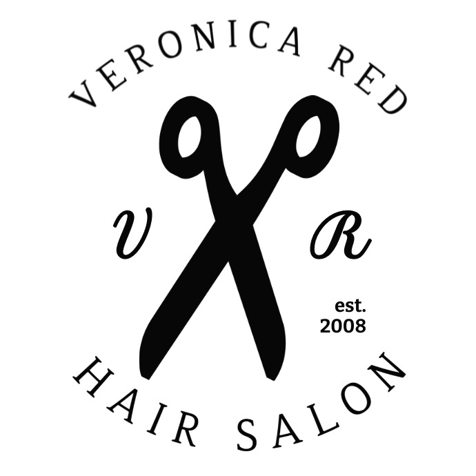 Hair Salon Scissors Minimal Circle Logo Template | PosterMyWall