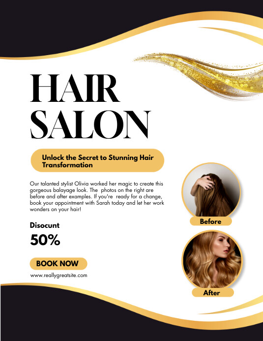 Hair salon template FLYERS | PosterMyWall