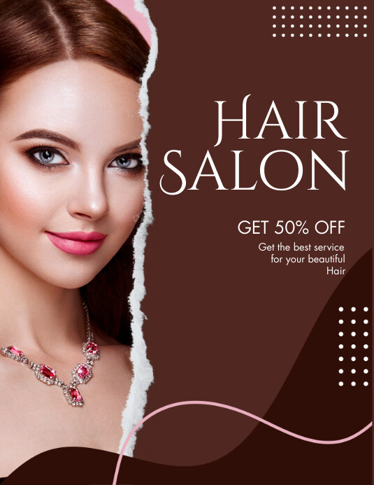 Copy of Hair salon template FLYERS | PosterMyWall