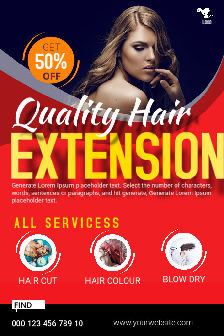 Hair Style Banner Template | PosterMyWall