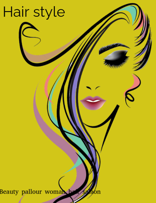 Plantilla de hair style | PosterMyWall