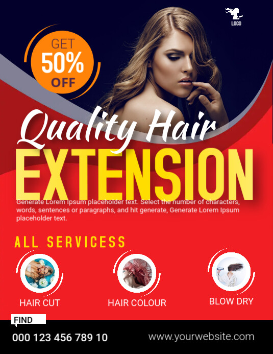 Hair Style Flyer Template | PosterMyWall