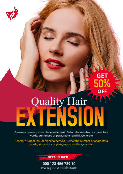 Hair Style Flyer Template Design | PosterMyWall