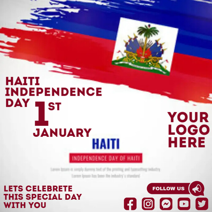 Copy of Haiti Independence Day | PosterMyWall
