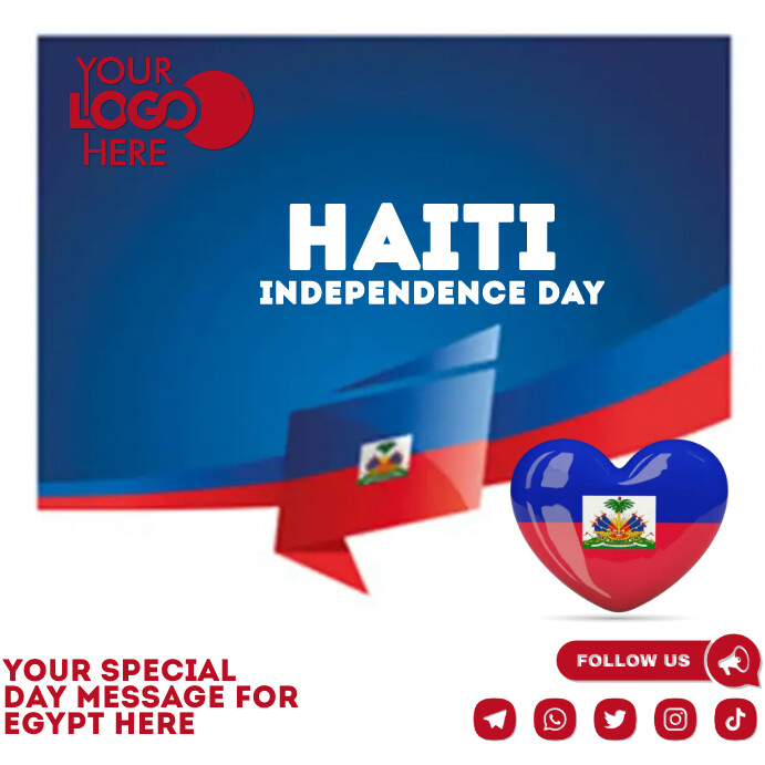 Haiti independence day Template | PosterMyWall