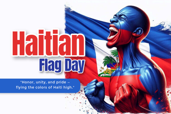 Copy of Haitian flag day | PosterMyWall