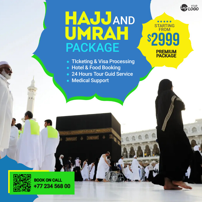 Hajj & Umrah Package Ad Template | PosterMyWall