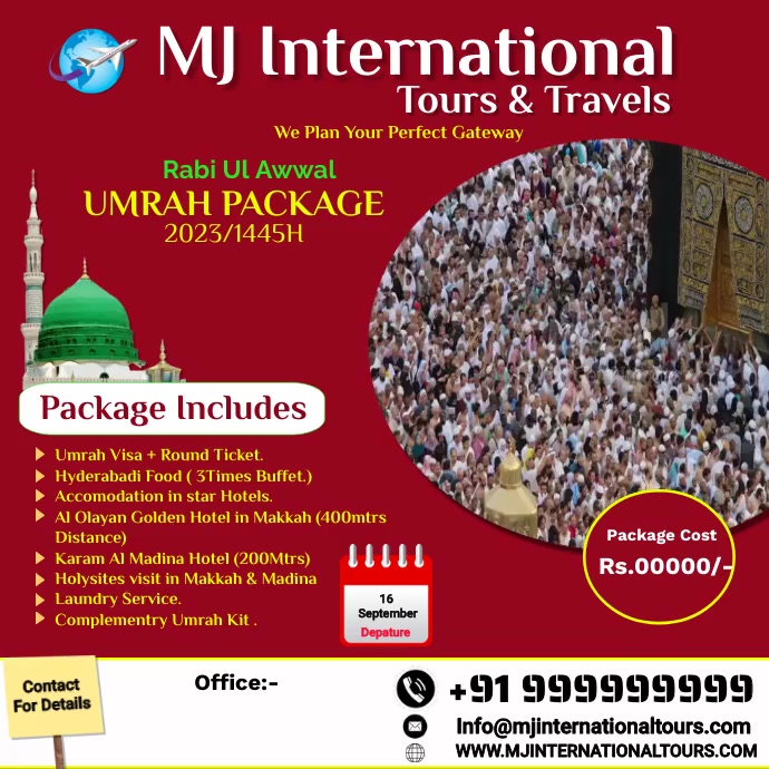 HaJj & Umrah Package Template | PosterMyWall