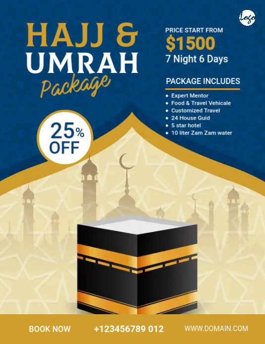 Hajj & Umrah Package Flyer Ad Template | PosterMyWall