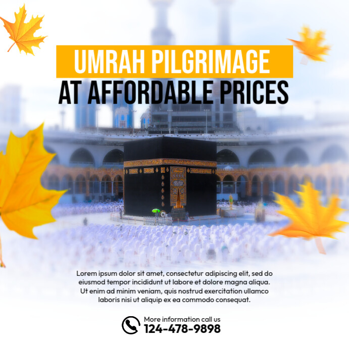 Hajj or umrah travel ad Template | PosterMyWall