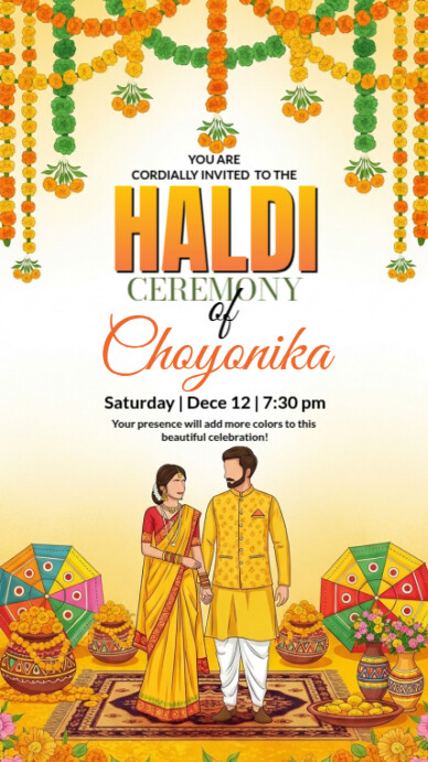 Copy of Haldi Ceremony | PosterMyWall
