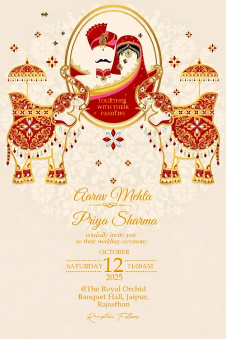 Haldi Ceremony Invitation Template | PosterMyWall