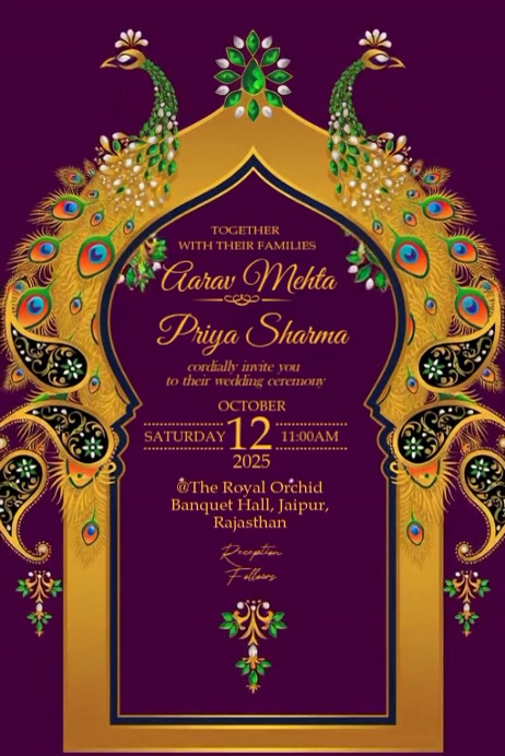 Haldi Ceremony Invitation Template | PosterMyWall