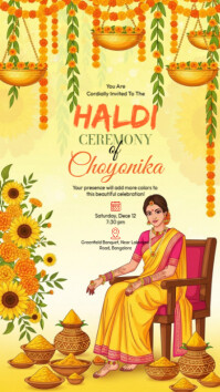 Haldi Ceremony Template | PosterMyWall