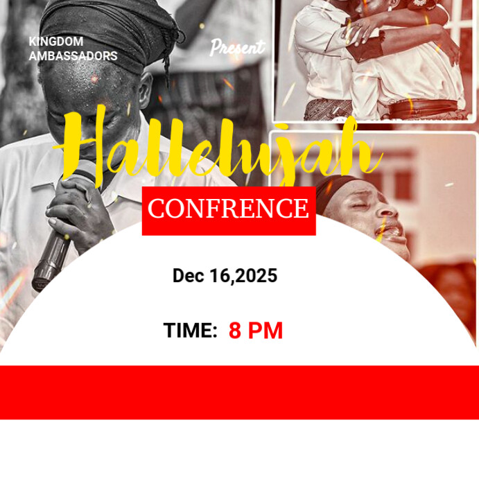 Hallelujah Template | PosterMyWall