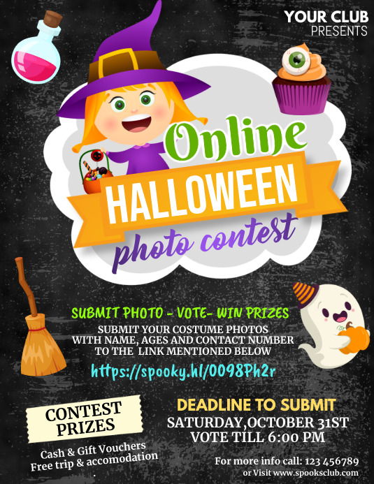 halloween, halloween photo contest Template | PosterMyWall