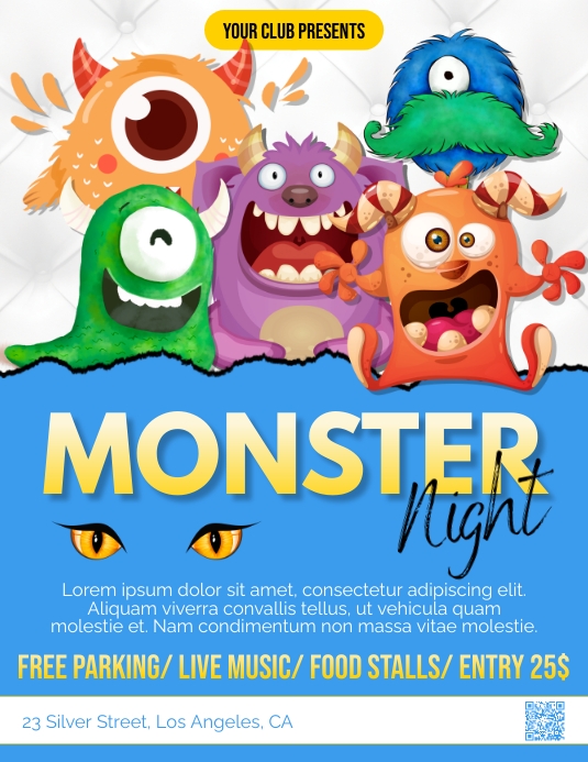 Copy of Halloween, Monster Party | PosterMyWall