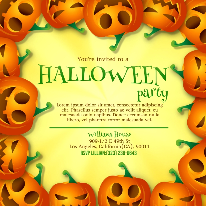 Halloween, Party Template | PosterMyWall