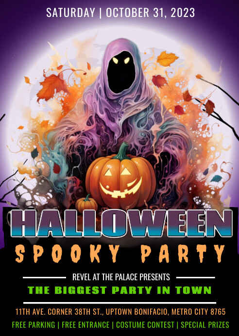 HALLOWEEN | Club Event Flyer Template | PosterMyWall