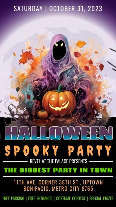 HALLOWEEN | Club Event instagram story Template | PosterMyWall