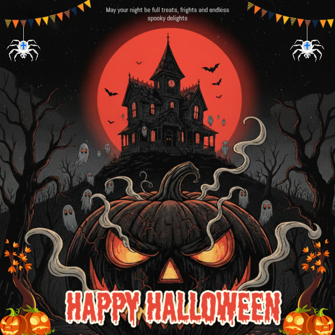 Halloween | Happy Halloween | Halloween Flyer Template | PosterMyWall