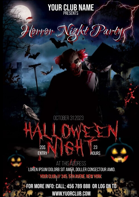 Halloween (1) Template | PosterMyWall