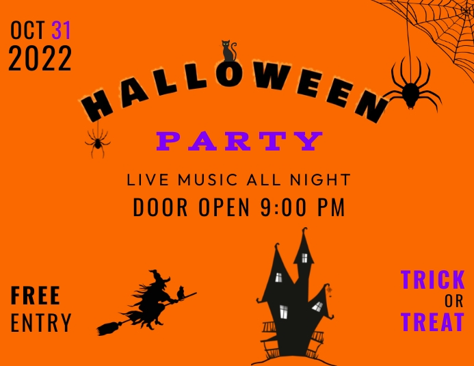 HALLOWEEN (34) Template | PosterMyWall