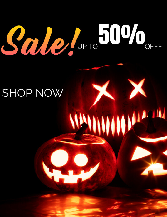 HALLOWEEN 50% OFF DISCOUNT Template | PosterMyWall