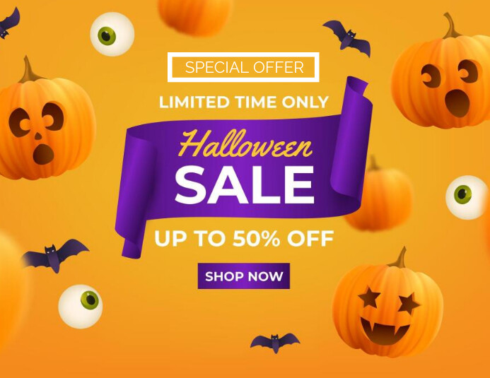 HALLOWEEN 50% OFF DISCOUNT Template | PosterMyWall