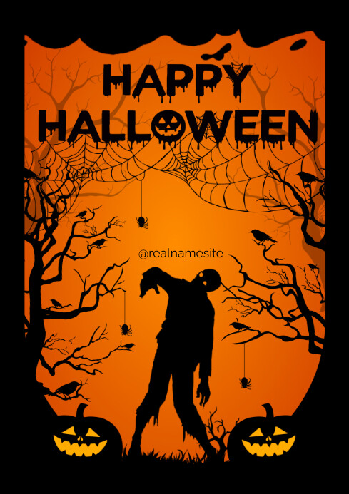 Halloween A4 Template | PosterMyWall