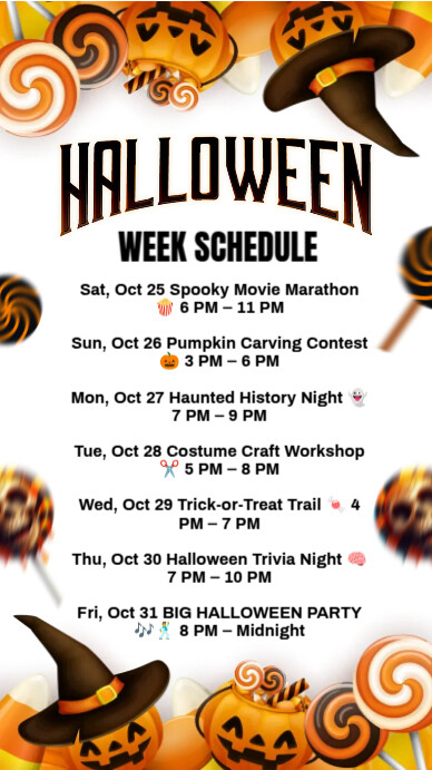Halloween activities flyer Template | PosterMyWall