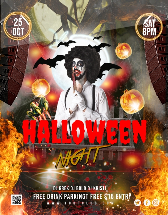 Plantilla de De Evento de Diseño de Anuncio de Búsqueda de Halloween ...