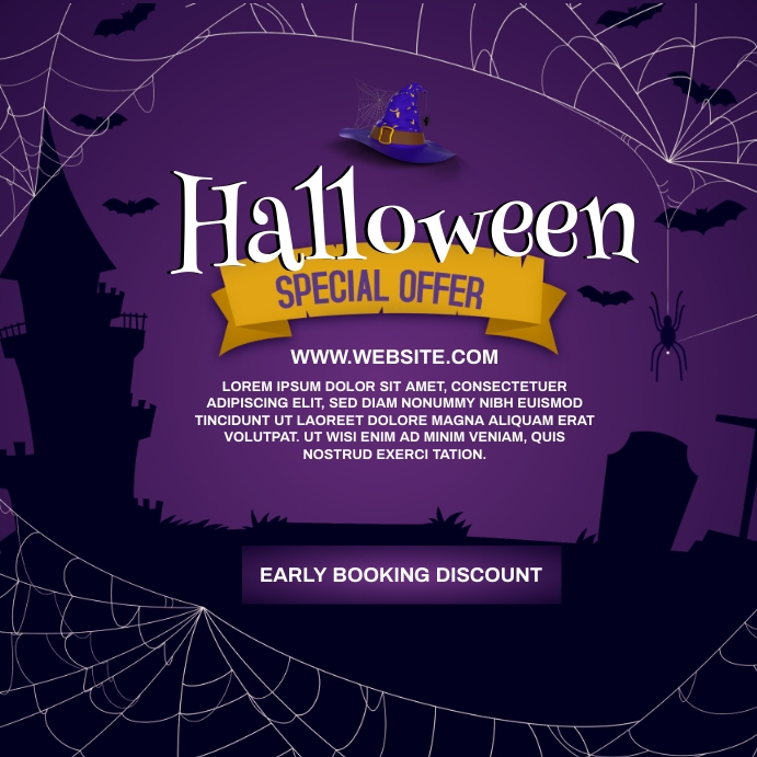 Copia de Halloween Ad | PosterMyWall