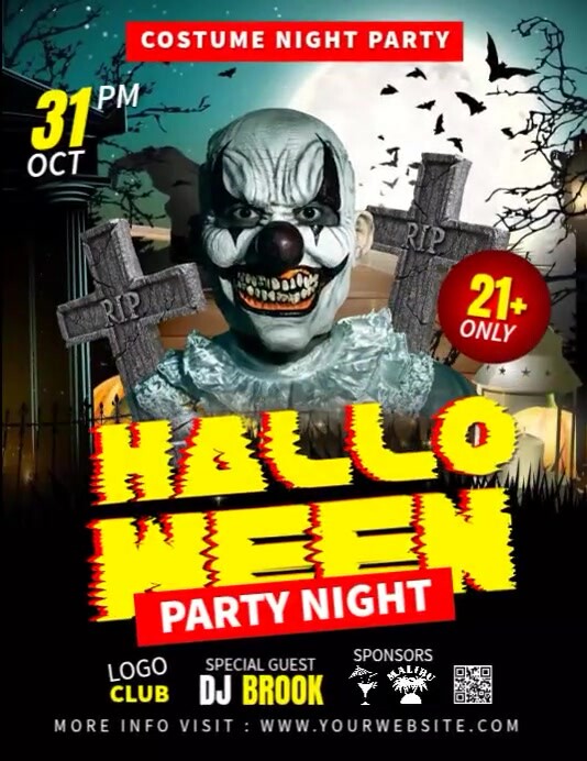 Plantilla de Halloween Ads | PosterMyWall