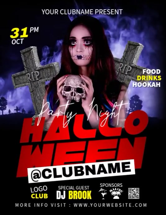 Plantilla de Halloween Ads | PosterMyWall