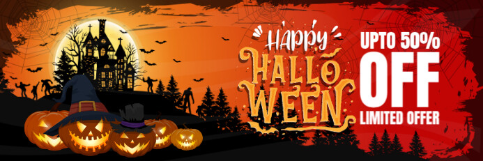 Halloween banner Template | PosterMyWall