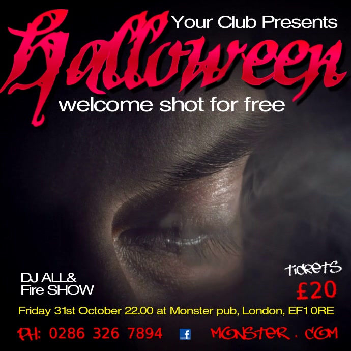 Halloween Bash Template | PosterMyWall