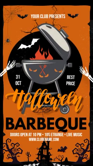 Halloween BBQ Template | PosterMyWall