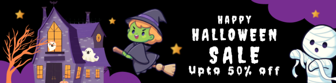 Halloween big sale 50% discount Template | PosterMyWall