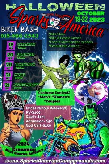 Copy of halloween biker bash (1) | PosterMyWall