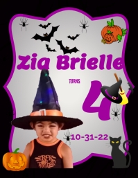 halloween birthday template | PosterMyWall