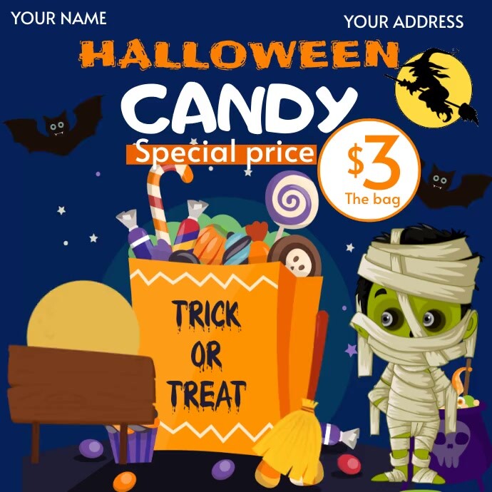 HALLOWEEN CANDY (1) Template | PosterMyWall