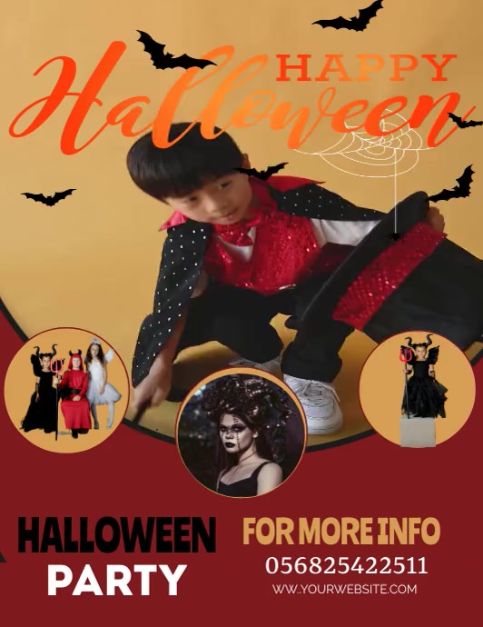 Halloween castle party flyer template | PosterMyWall