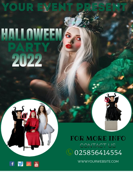 Copy of Halloween castle party flyer template | PosterMyWall
