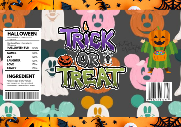 Plantilla de Halloween Chip Bags Layout | PosterMyWall