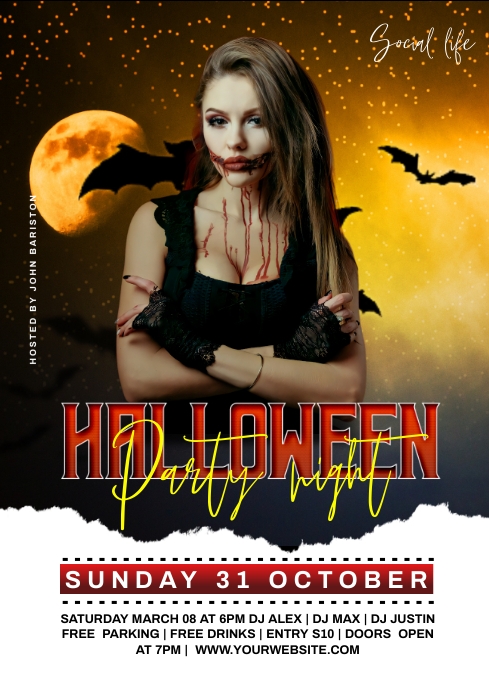 halloween club bar Template | PosterMyWall