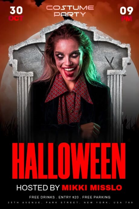 Plantilla de Halloween Club Night | PosterMyWall