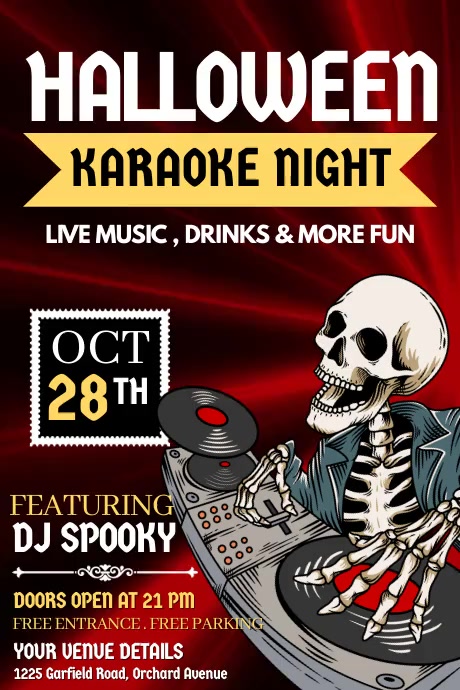 halloween club night Template | PosterMyWall