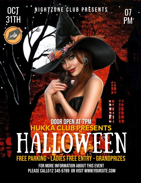 Halloween Club Party Night Templat | PosterMyWall