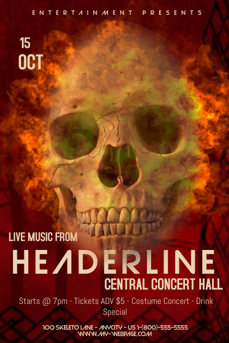 Halloween Concert Template | PosterMyWall